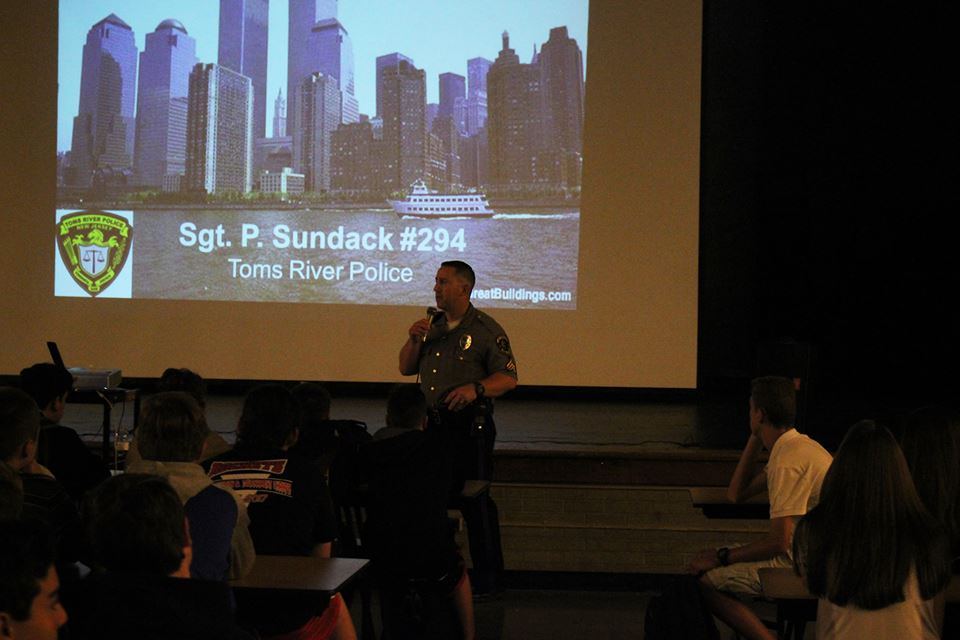 Sergeant Sundack Gives 9/11 Presentation – Toms River Police Department