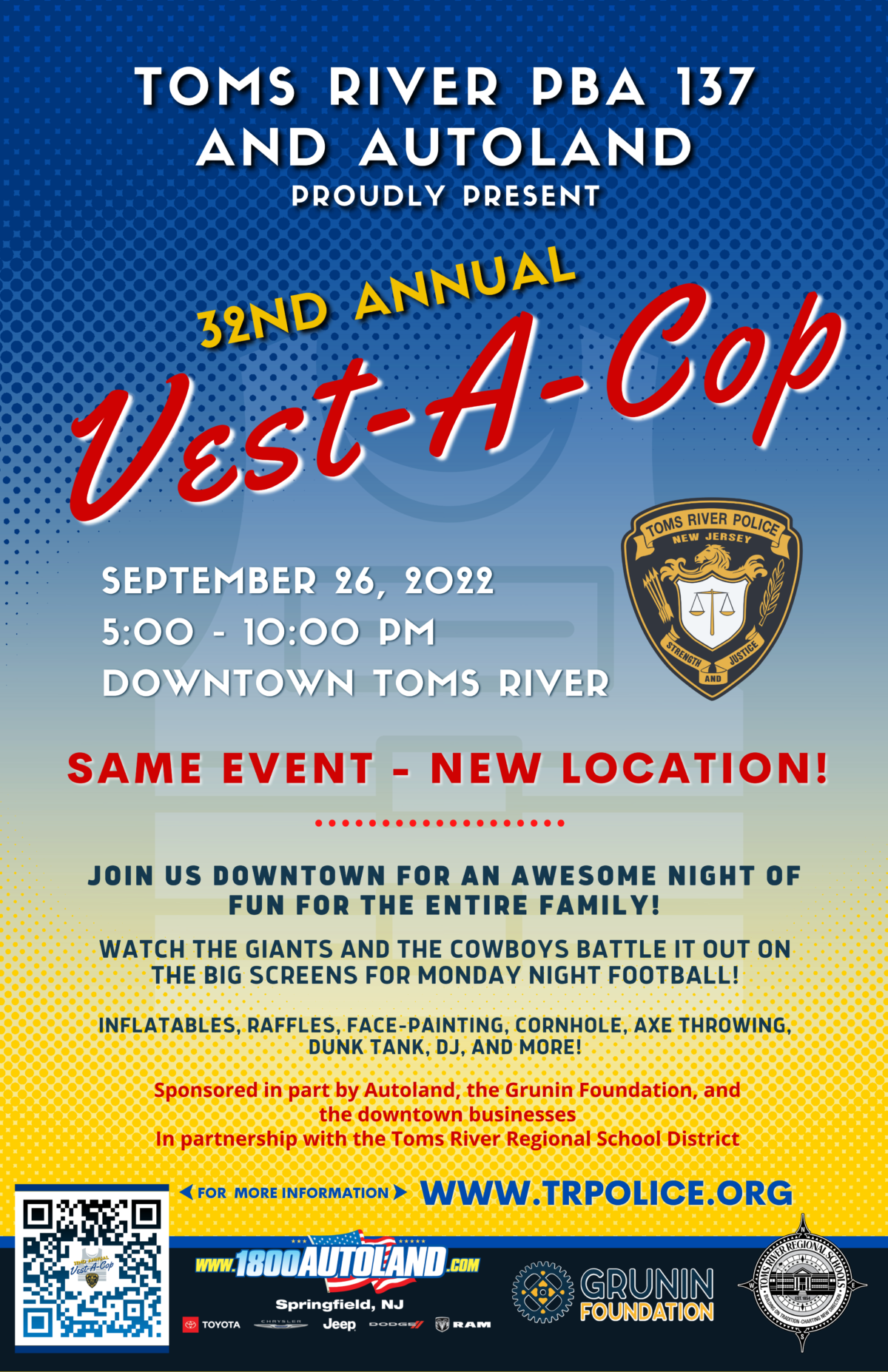 2022 VEST-A-COP, Presented by Autoland of Springfield – Toms River ...